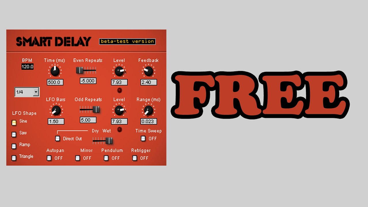 FREE Smart Delay by Computer Music Tools - YouTube