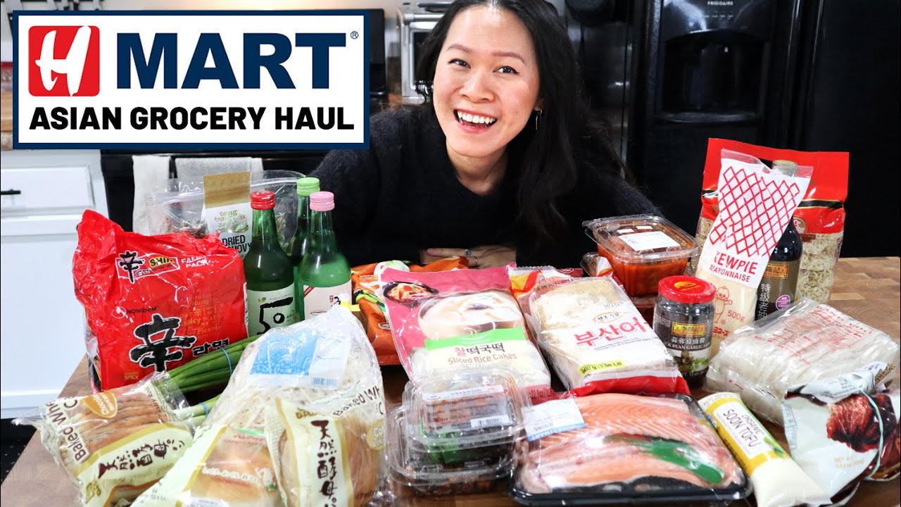HMart haul + cooking Korean food (Asian groceries and meal prep ...