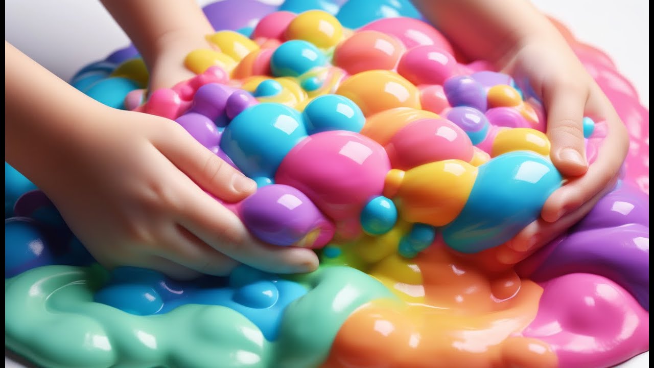 Slime mixing with different things, ASMR Satisfying DIY Slimy Slimes ...