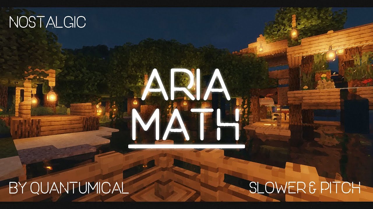Minecraft | Aria math (Slower & pitch) - YouTube