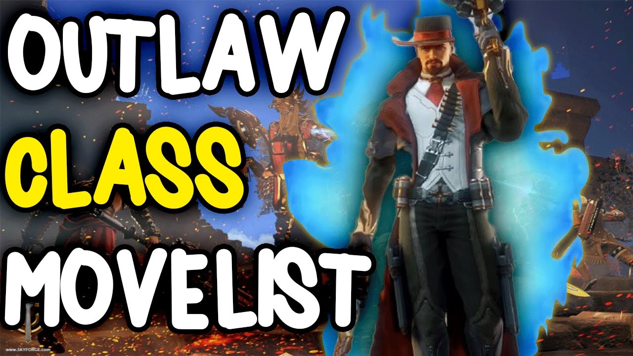 Skyforge Outlaw/Cowboy class moveset - YouTube