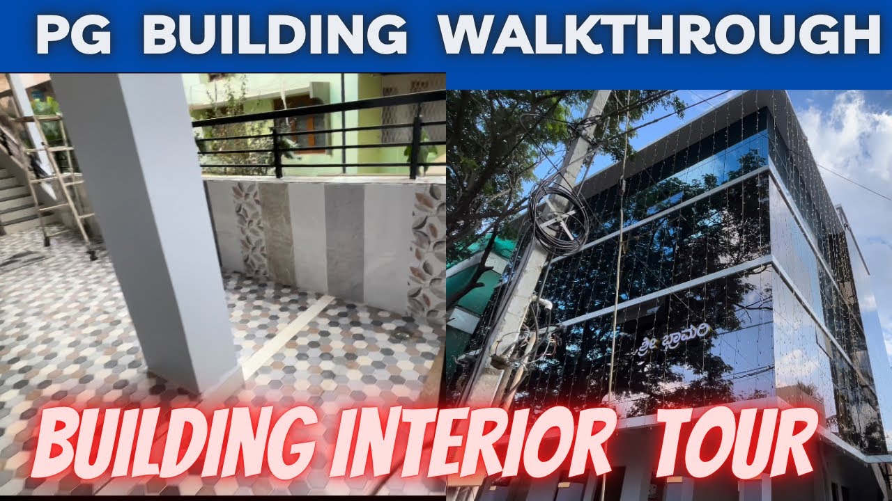 Walkthrough of 35’x40’ P.G Building || Building Walkthrough || Glass front Elevation Design ...