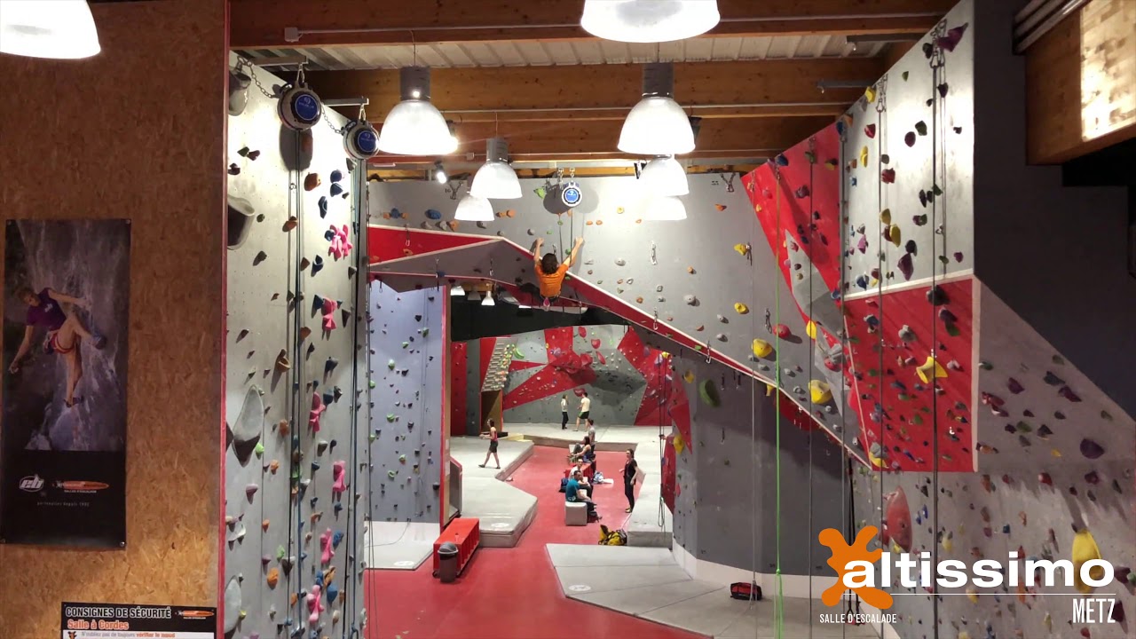 Altissimo Metz - Escalade sur rail - YouTube