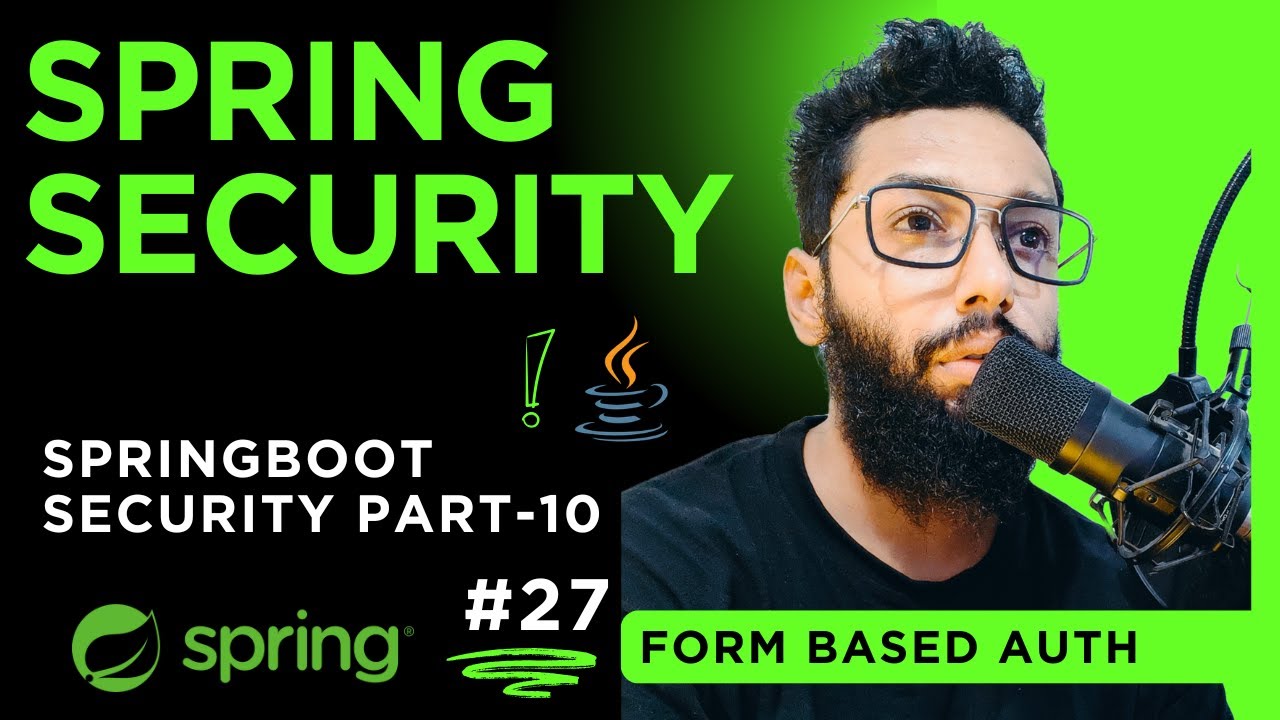 Day 44 Spring Boot Tutorial For Beginners Spring Security Part 10 Form Based