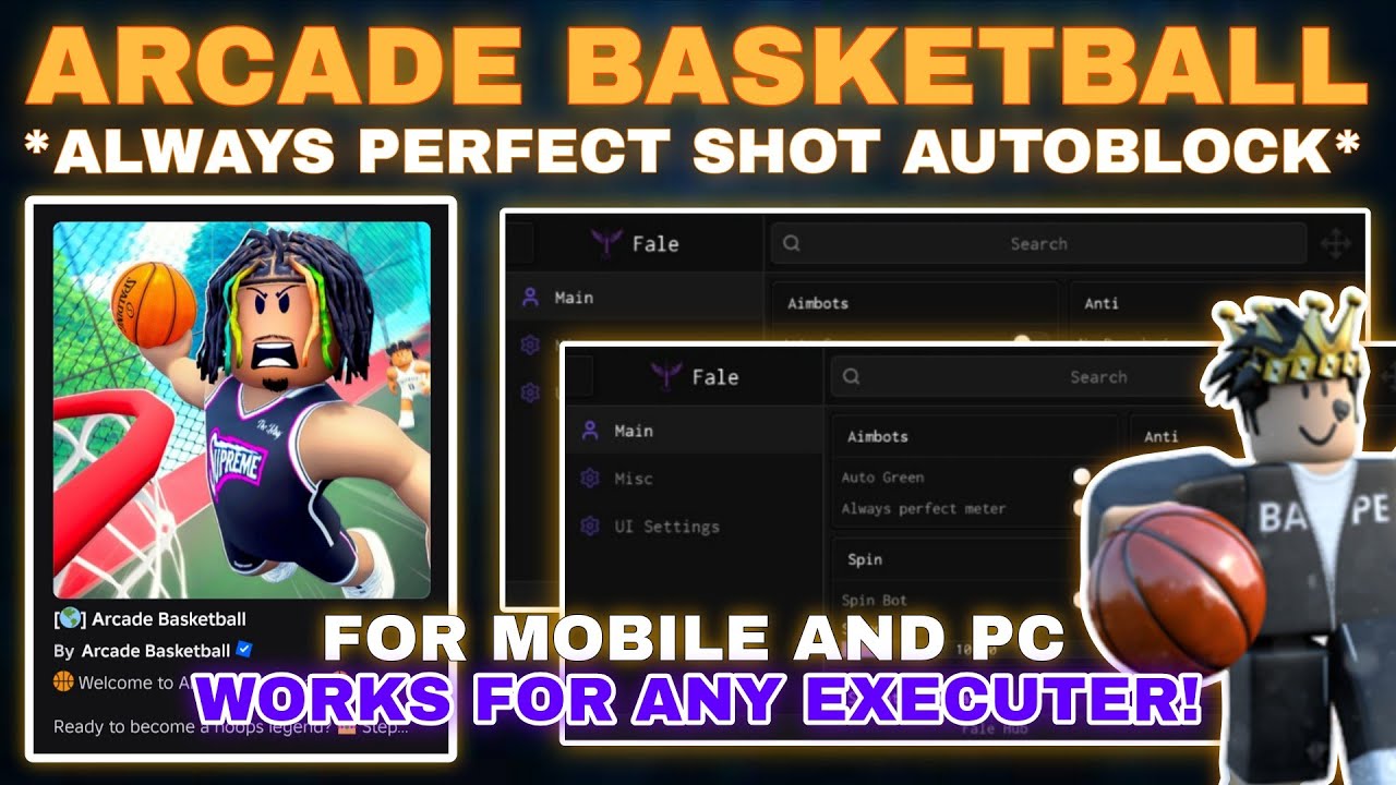 [🌎] Arcade Basketball Script Pastebin **NO KEY** AUTOBLOCK BALL | AUTO ...
