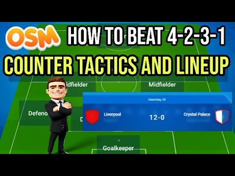 How to beat 4231 in OSM (Online soccer manager counter 4231) - YouTube