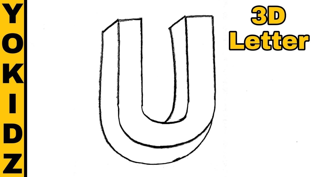 3d Letter U