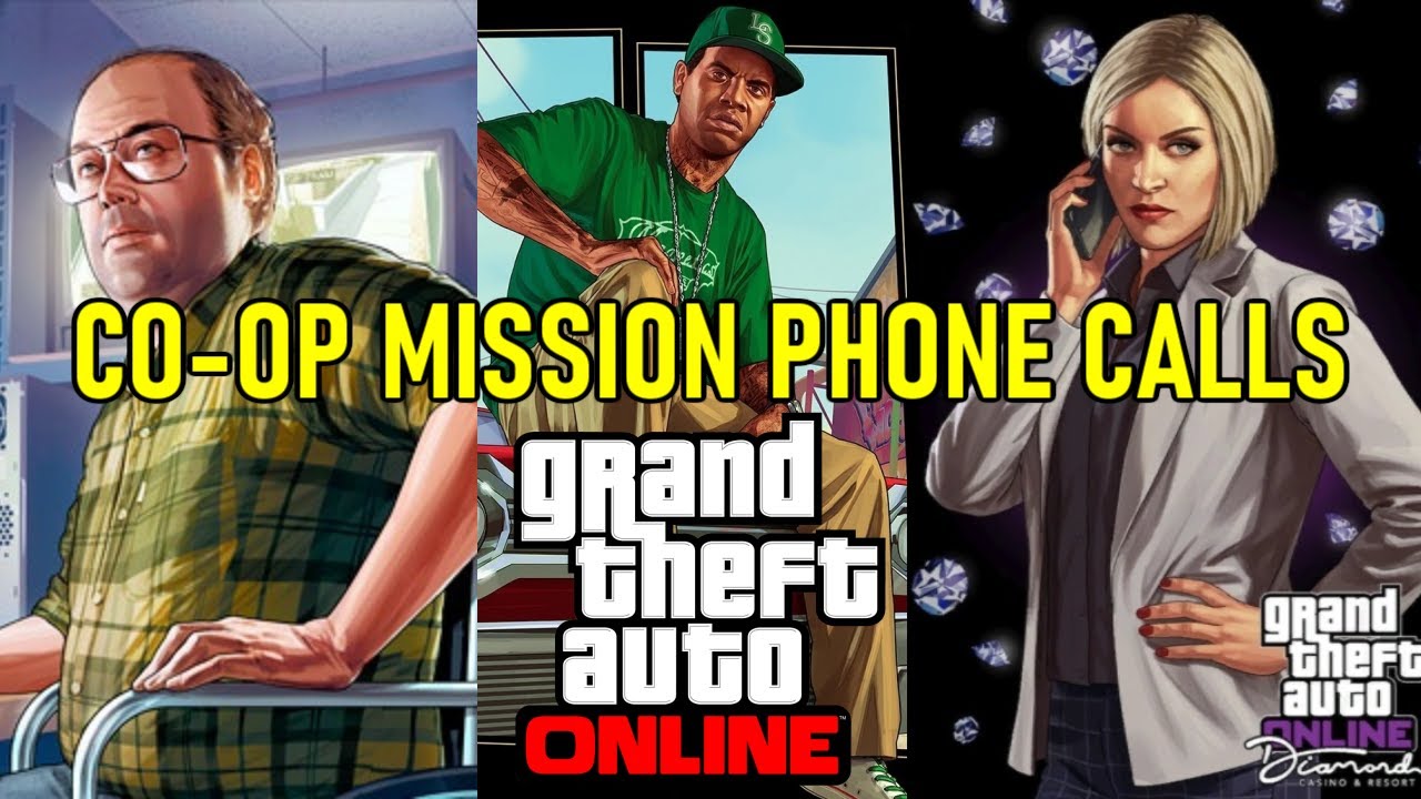 GTA Online - Co-op Mission Phone Calls - YouTube