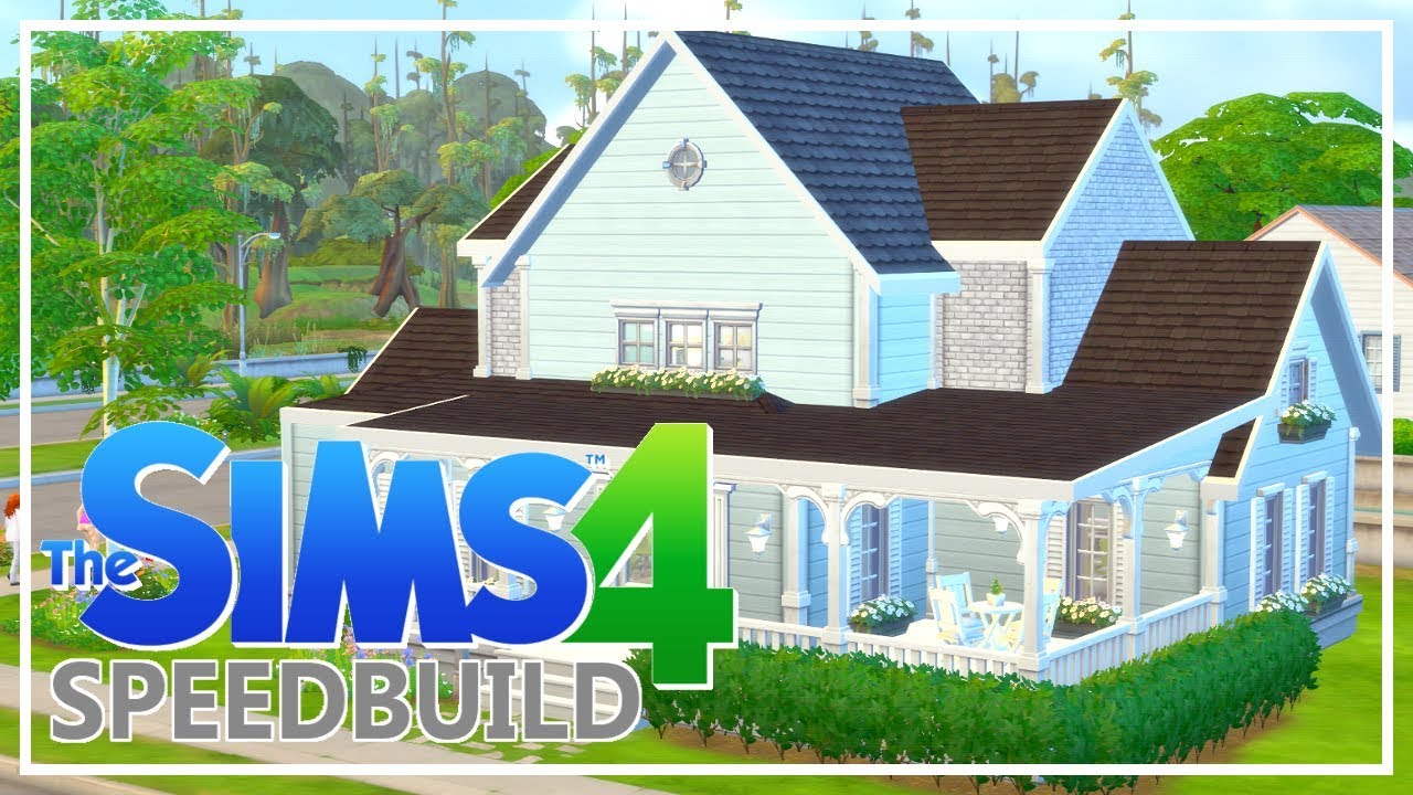 Die SIMS 4 | Speed Builds: Cute Base Game Family Home - YouTube