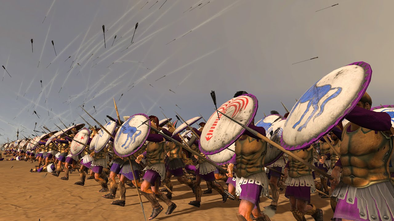 CARTHAGE UNITS vs ARROW RAIN - Total War ROME 2 - YouTube