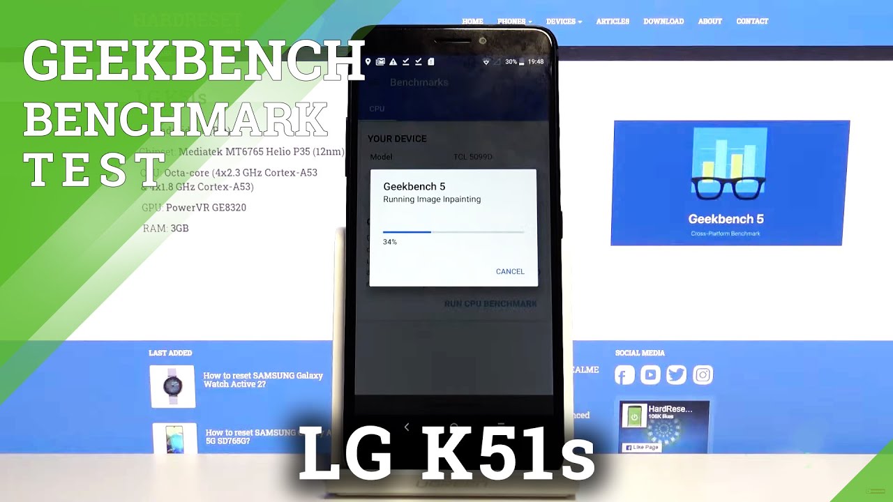 How to Accomplish Geekbench V5 on LG K51s – Benchmark Test - YouTube