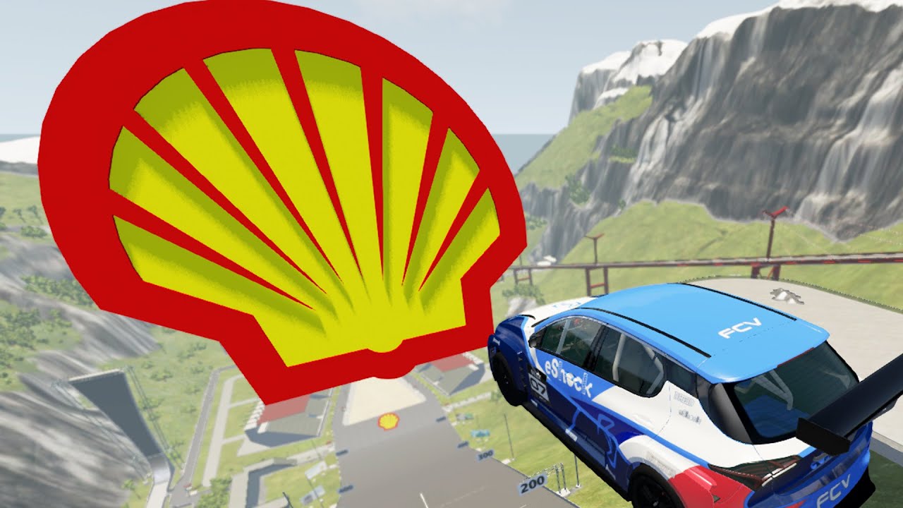 Car Fly Through Shell Logo - Beamng Drive - YouTube
