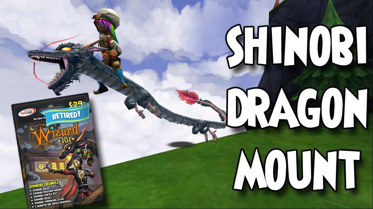 Wizard101: 🐲SHINOBI DRAGON🐲 Mount Review (re-upload) - YouTube