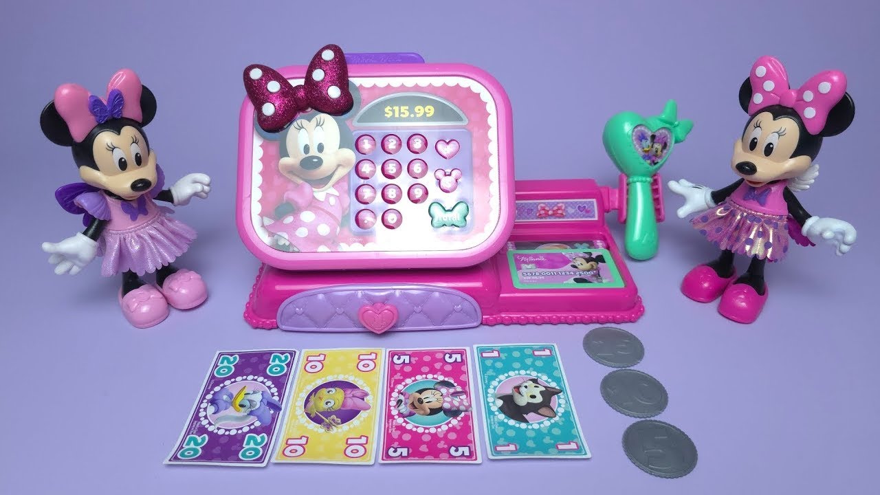 Disney Minnie Cash Register Set Satisfying with Unboxing Compilation ...