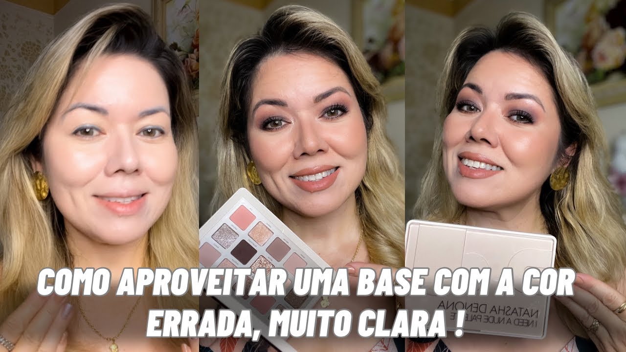 COMO CORRIGIR UMA BASE ERRADA!!! NOVA PALETA DA NATASHA DENONA - YouTube