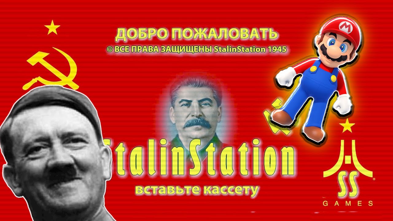 Adolf Hitler gra w Mario na konsoli StalinStation 45 od Fegeleina ...