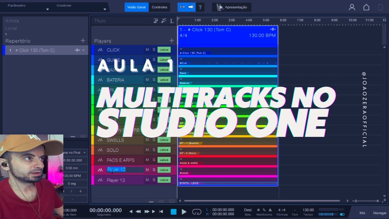 Como Usar Multitracks No Studio One I MODO SHOW - (AULA 1) - YouTube