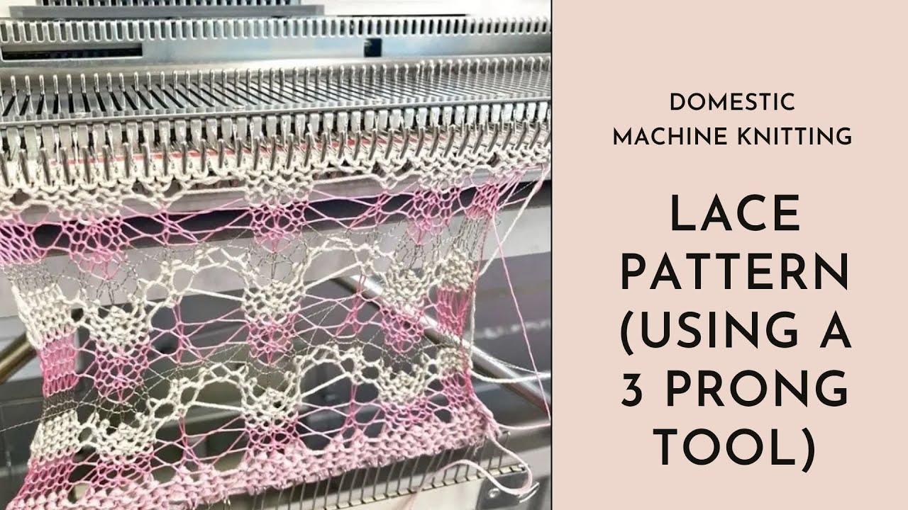 Machine Knitting - Lace Stitch - YouTube