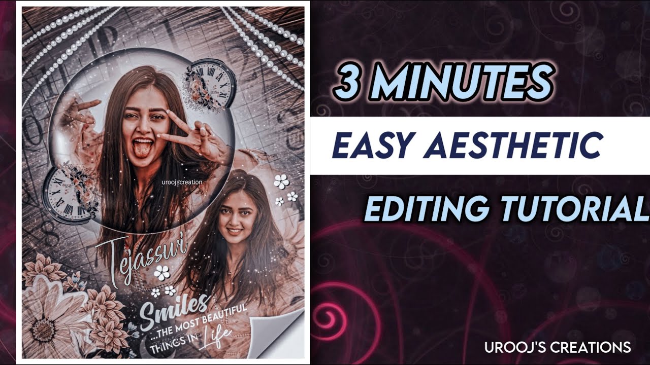 3 Minutes Easy Aesthetic Editing Tutorial For Fanpages || PicsArt ...