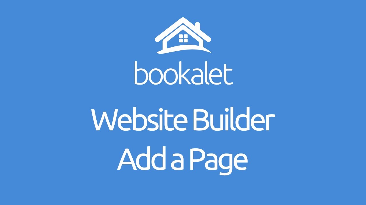 Holiday Lets Website Builder | Adding a Page | Bookalet Online Booking ...