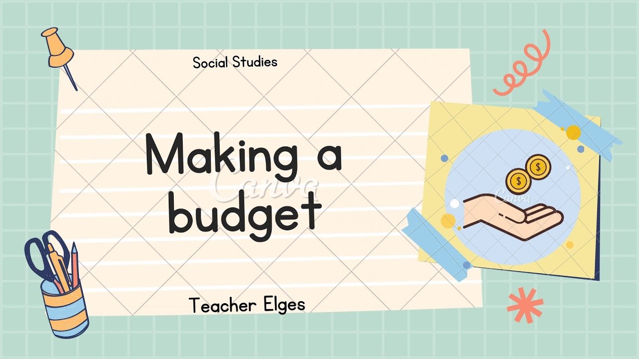 Social Studies for Grade 3 - Making a budget (part 1) - YouTube