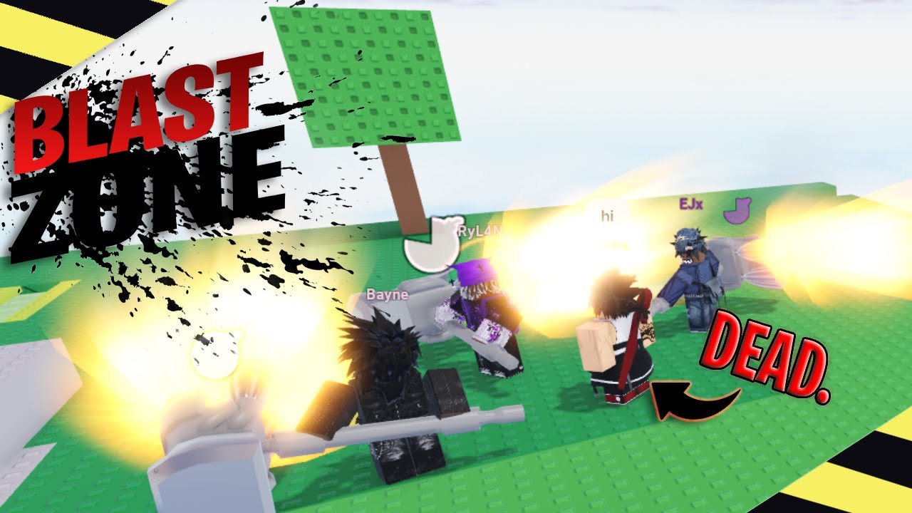 Blasting each other away in ROBLOX BLAST ZONE! - YouTube