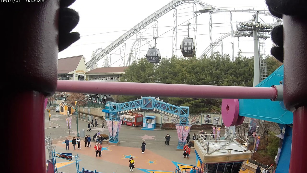 My First and Last Double Rock Spin Experience at Everland, Seoul, Korea ...