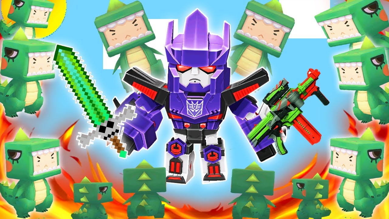 MINI GAME : ĐẠI CHIẾN KHỦNG LONG ** NOOB TEAM THỬ THÁCH SỞ HỮU ĐỒ KHỦNG ...