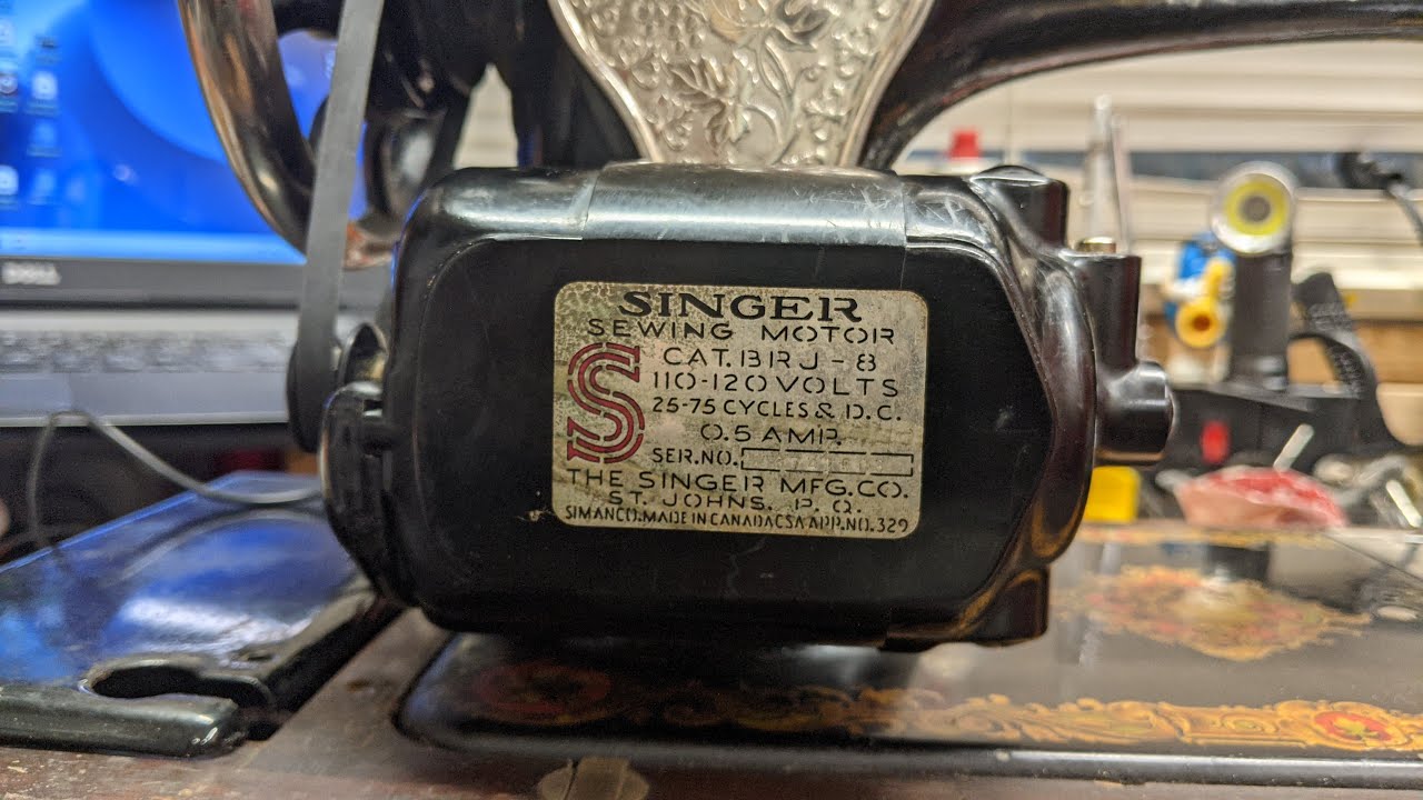 Singer Motor BRJ-8 Rewire - YouTube