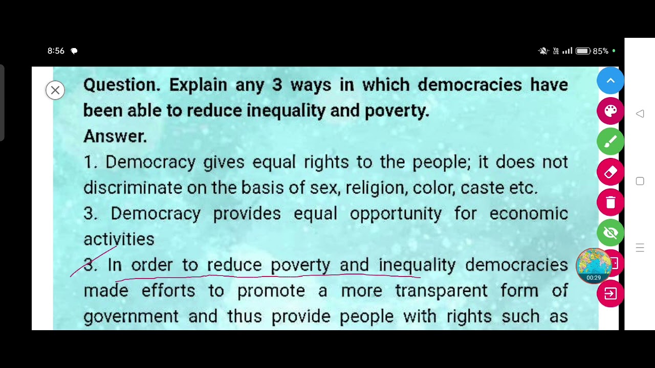 Explain any 3 ways in which democracies have been able to reduce ...