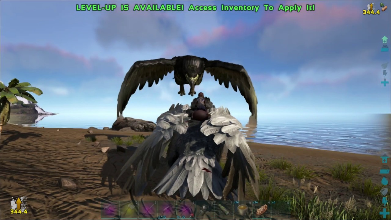 How to fight Argentavis while riding a Argentavis - ARK Survival ...
