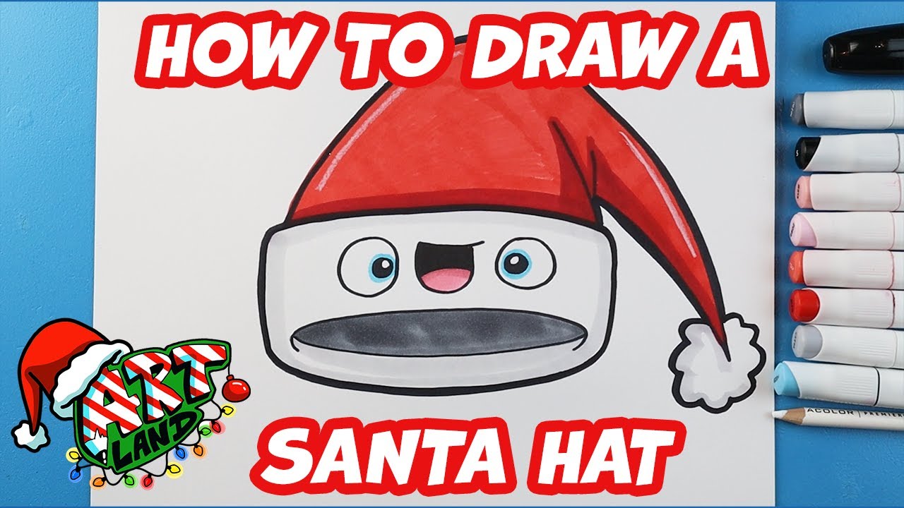 How to Draw a Santa Hat - YouTube
