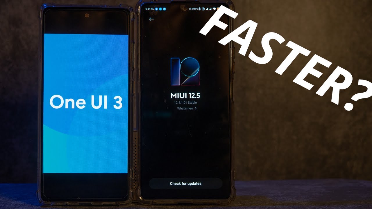 MIUI 12.5 VS One UI 3.1 VS Stock Android Xiaomi VS Samsung - YouTube
