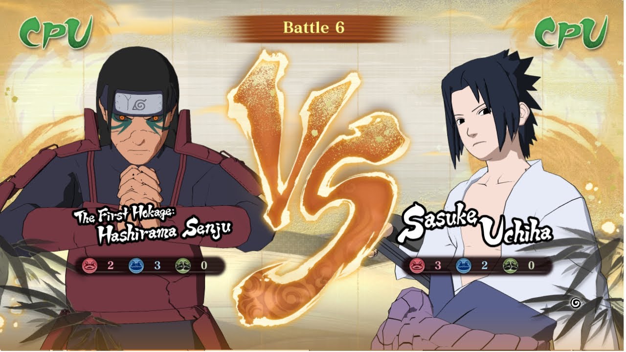 Hashirama vs Sasuke cpu vs cpu NARUTO X BORUTO Ultimate Ninja STORM CONNECTIONS - YouTube