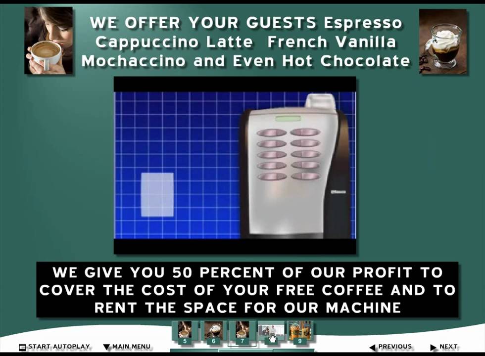 GOURMET COFFEE VENDING MACHINE WE SHARE OUR PROFITS - YouTube