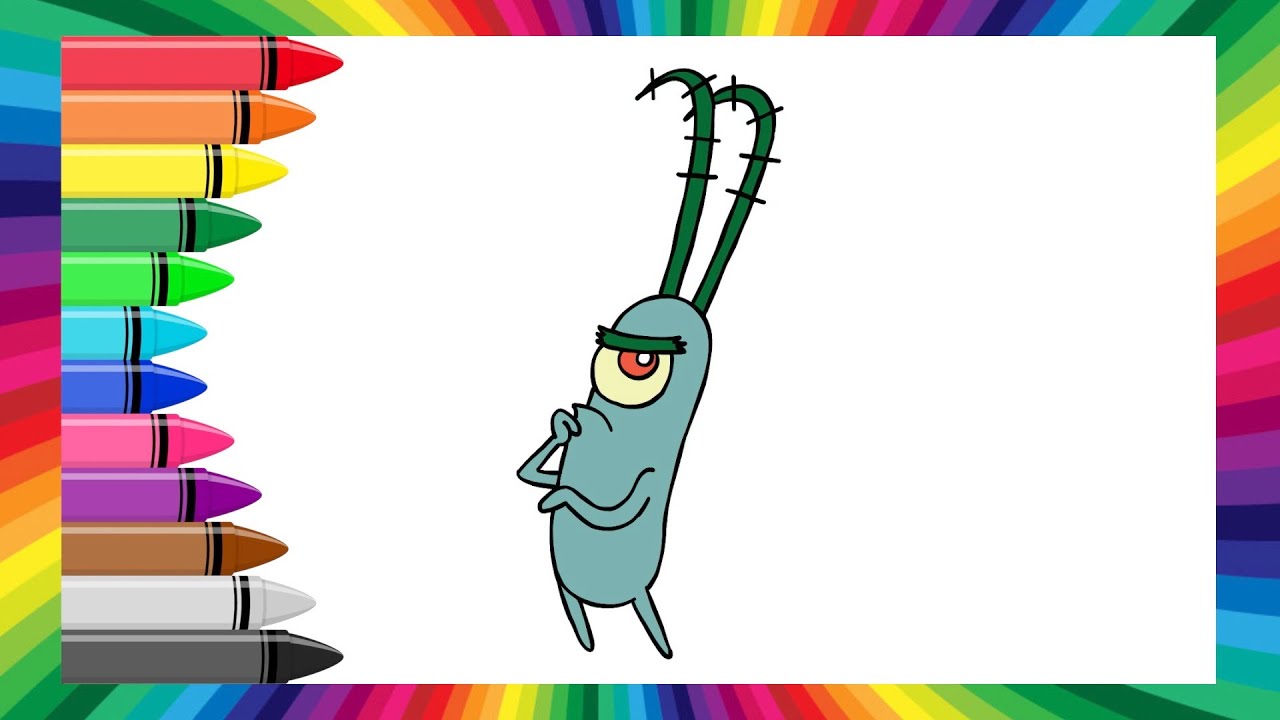 How To Draw Plankton From Spongebob Easy Things To Draw Youtube