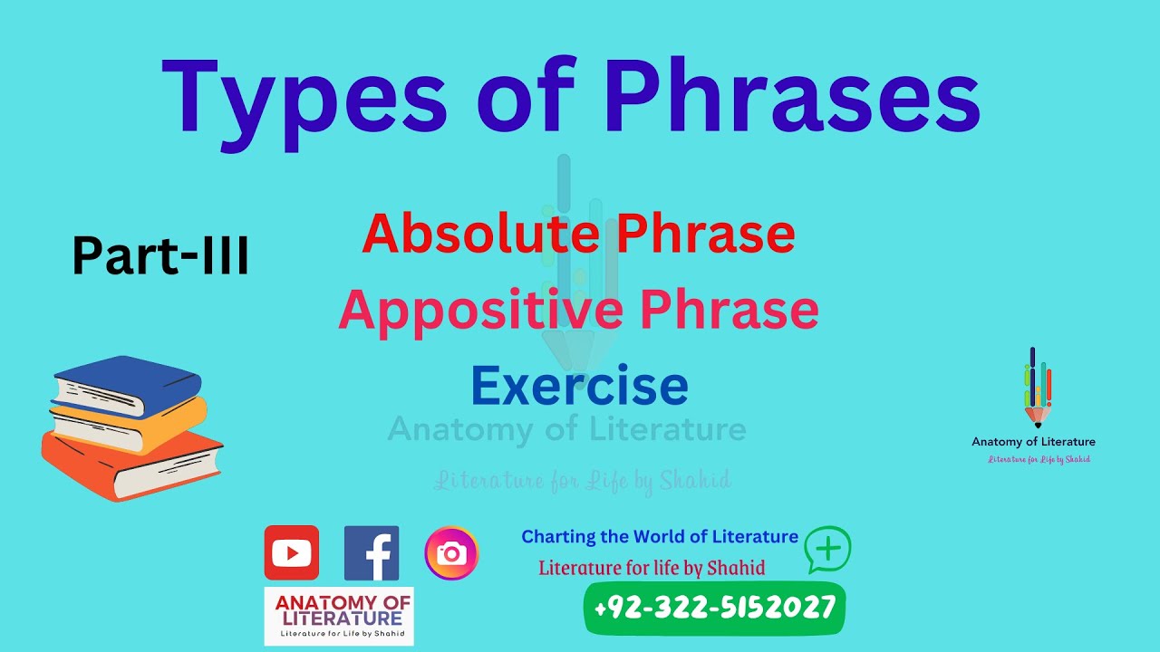 Types of Phrases I Absolute Phrase I Appositive Phrase I Part III - YouTube