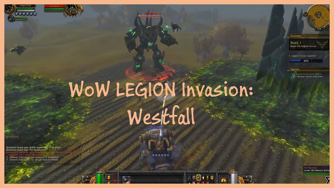 WoW LEGION Invasion: Westfall - YouTube