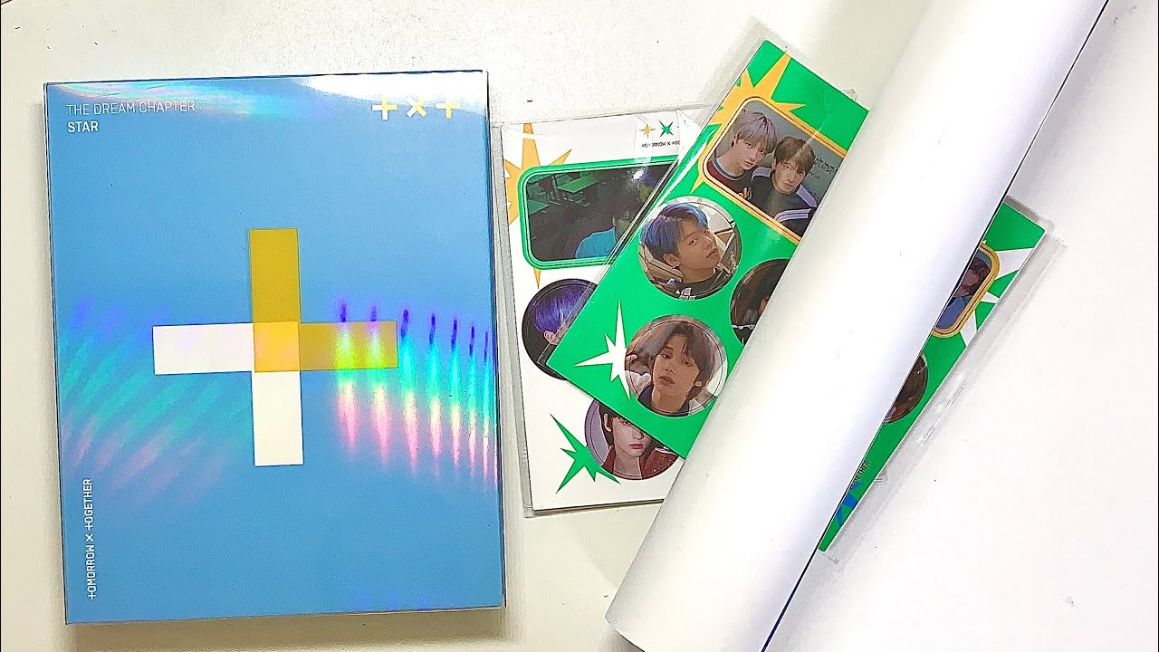 TXT 꿈의장 스타 앨범 언박싱/txt debut album unboxing/데뷔앨범/투바투 - YouTube
