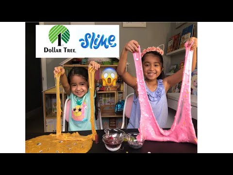 Dollar Tree Slime Challenge! Making Slime with Only Dollar Tree Items ...