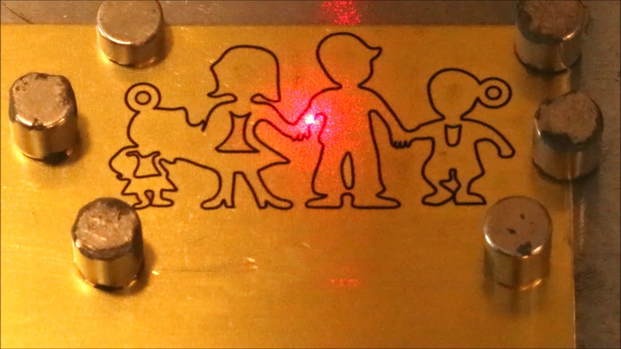 Laser family necklace cutting - YouTube