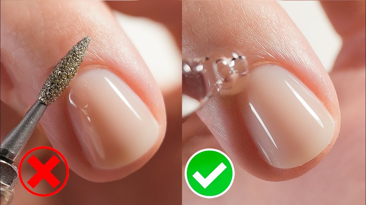 STOP CUTTING! LET ME TEACH YOU! No-Cut Manicure - YouTube