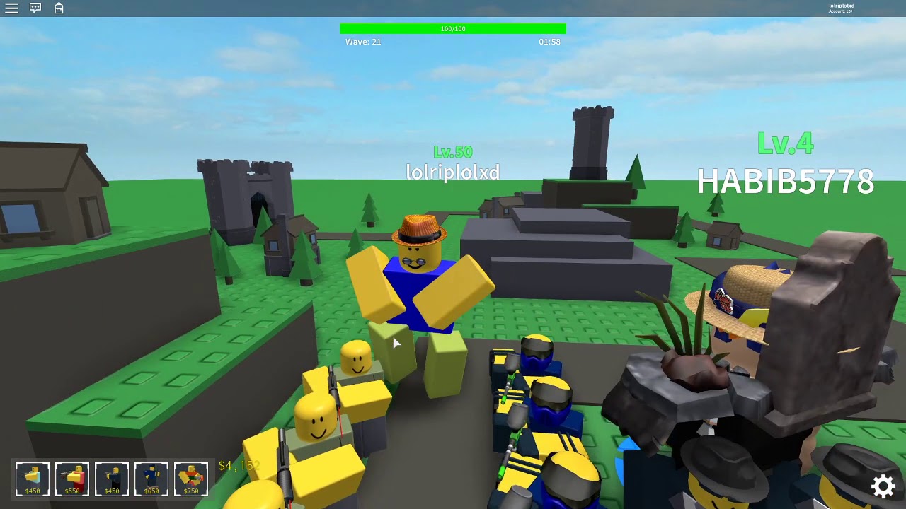 ROBLOX | Tower Defense Simulator | Castle | easy mode | Triumph - YouTube
