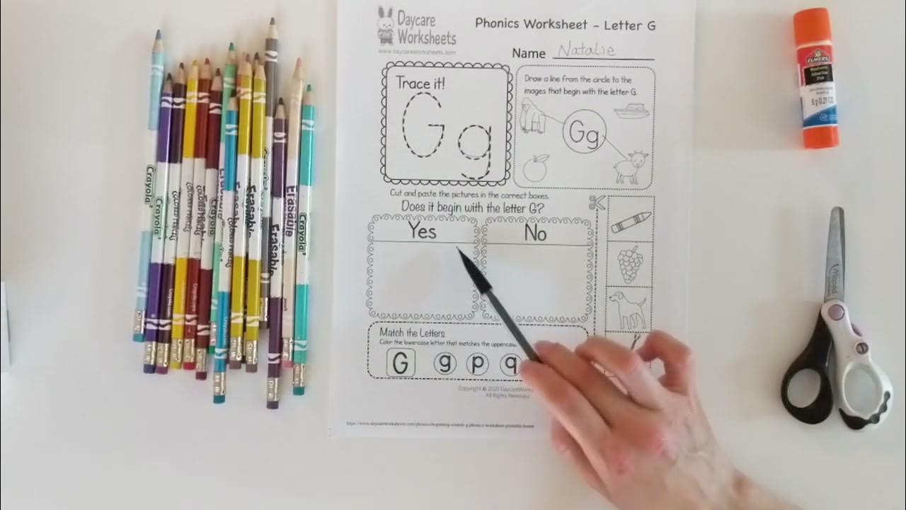 Letter "G" Phonics Lesson | Kindergarten Alphabet Activity | Preschool ...