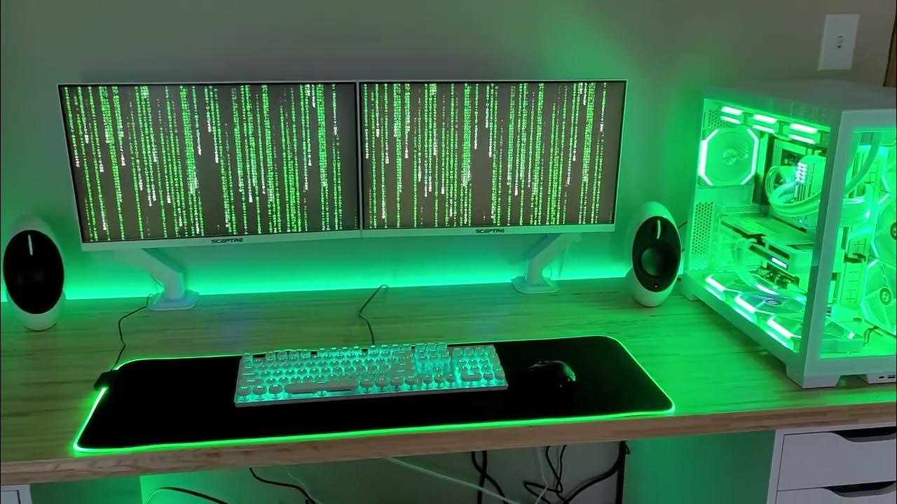 Matrix themed setup - YouTube