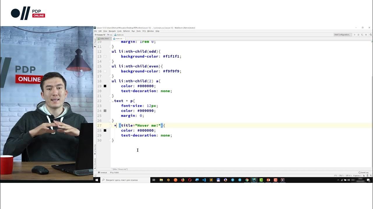 #057 CSS da HTML attributlari orqali stillash - YouTube