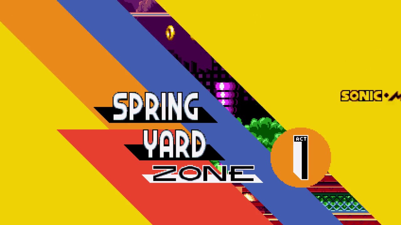 Sonic Mania - Spring Yard Zone Act 1 (Beta) - YouTube