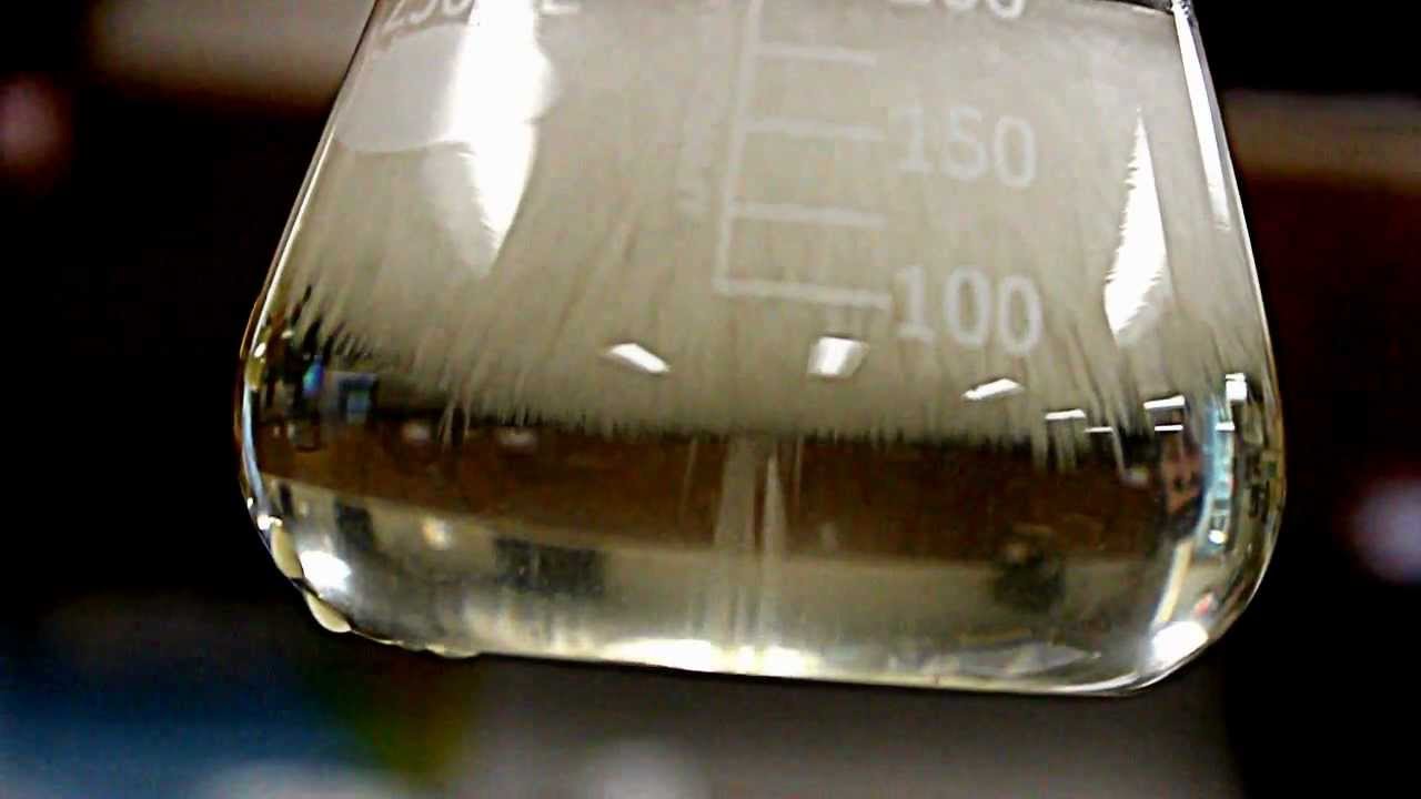 Supersaturated Sodium Acetate - YouTube