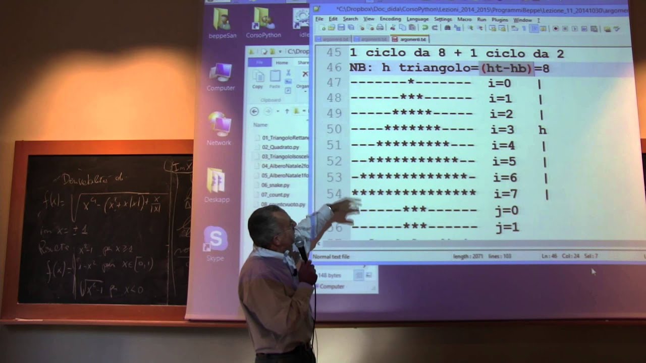 Modulo Python - Prof. Santucci Lezione 11 (30 Ott 2014) - YouTube