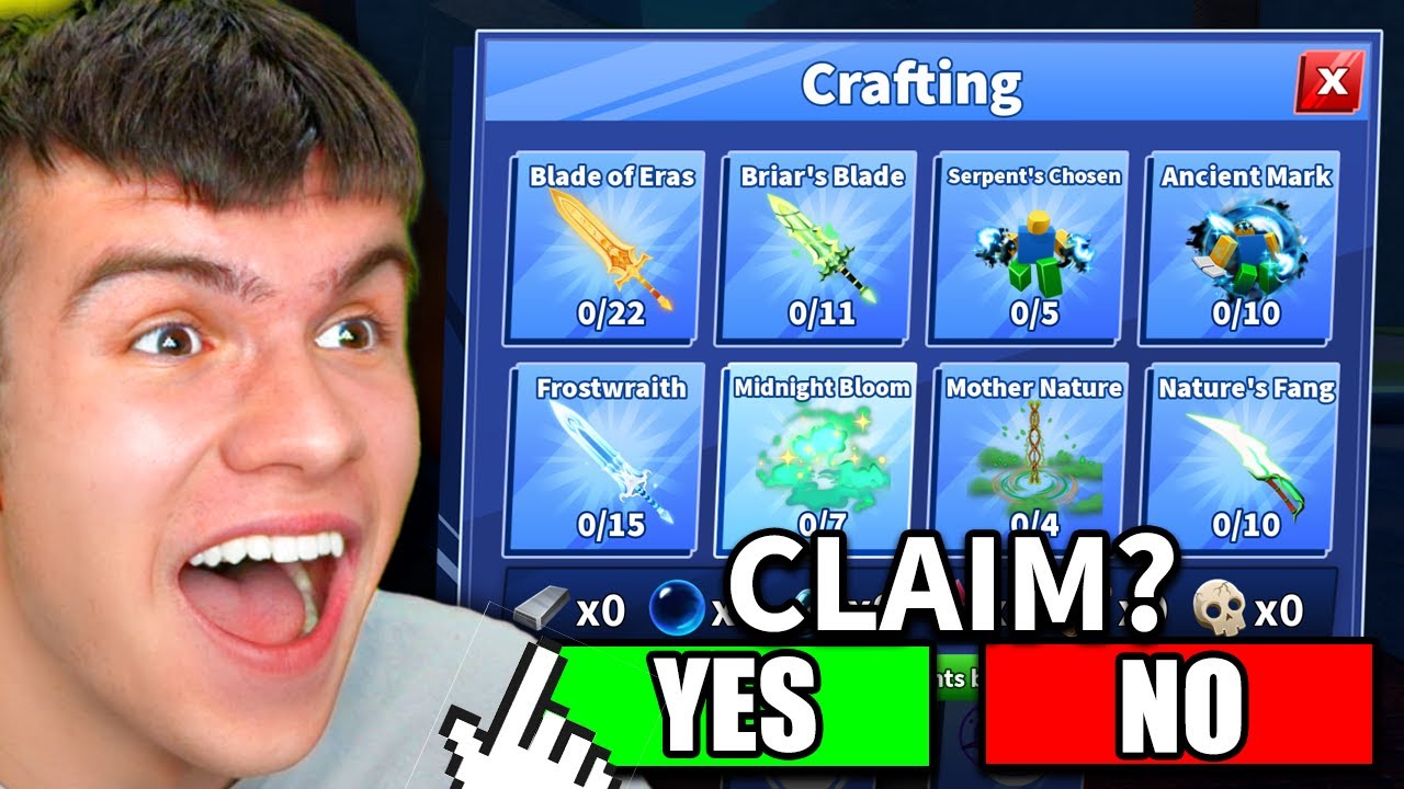 How To CRAFT SWORDS In Roblox BLADE BALL! - YouTube